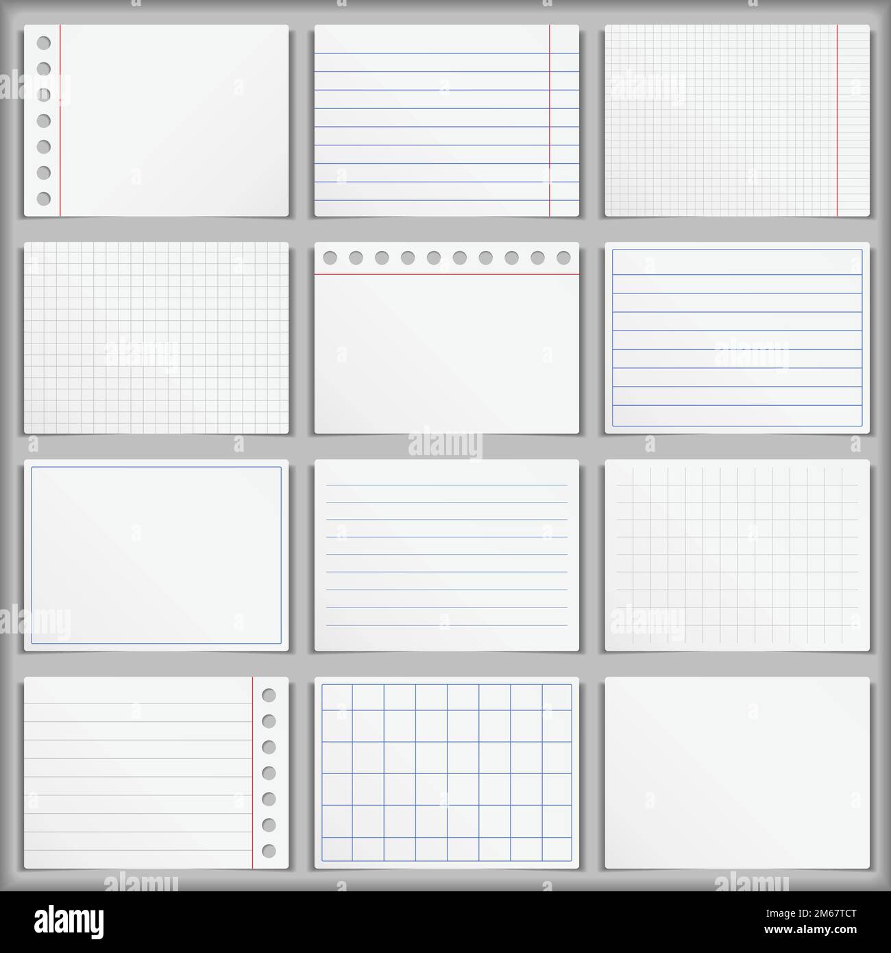 Blank paper, vector eps10 illustration Stock Vector Image & Art - Alamy