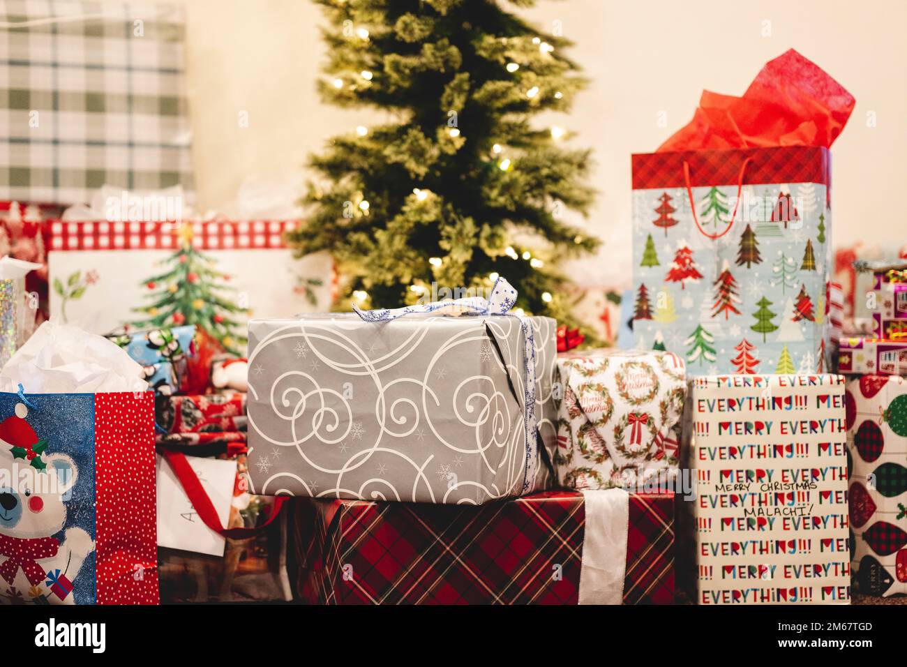 Present tree winter hi-res stock photography and images - Alamy