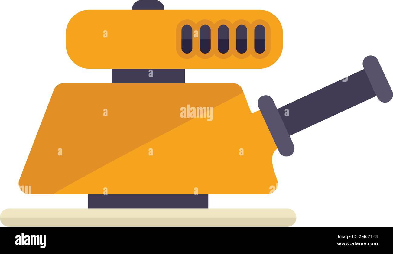 Grinding wheel machine icon flat vector. Grinder tool. Hand saw ...