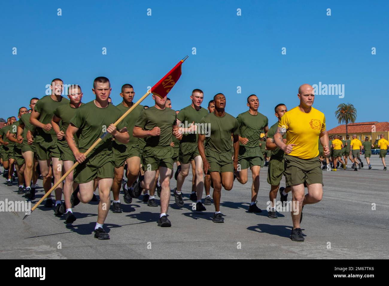 U.S. Marine Corps Staff Sgt. Raymond Rader, a senior drill instructor ...