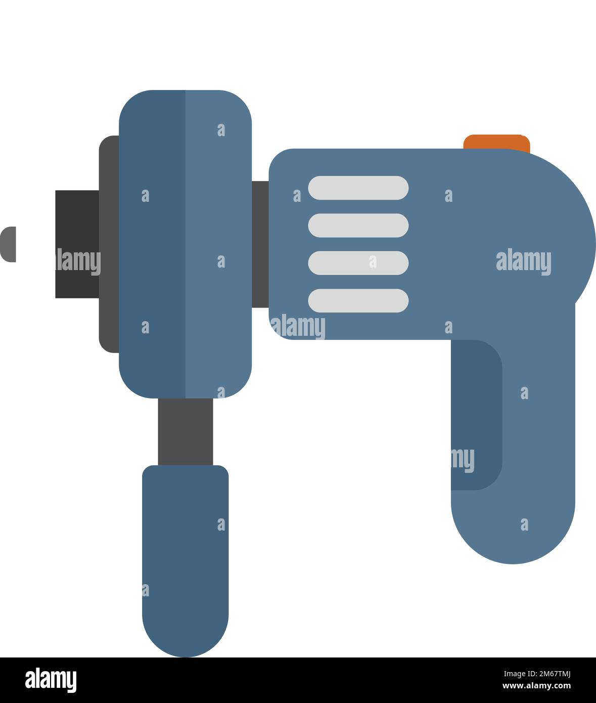 Polish grinding machine icon flat vector. Grinder tool. Angle cutter ...