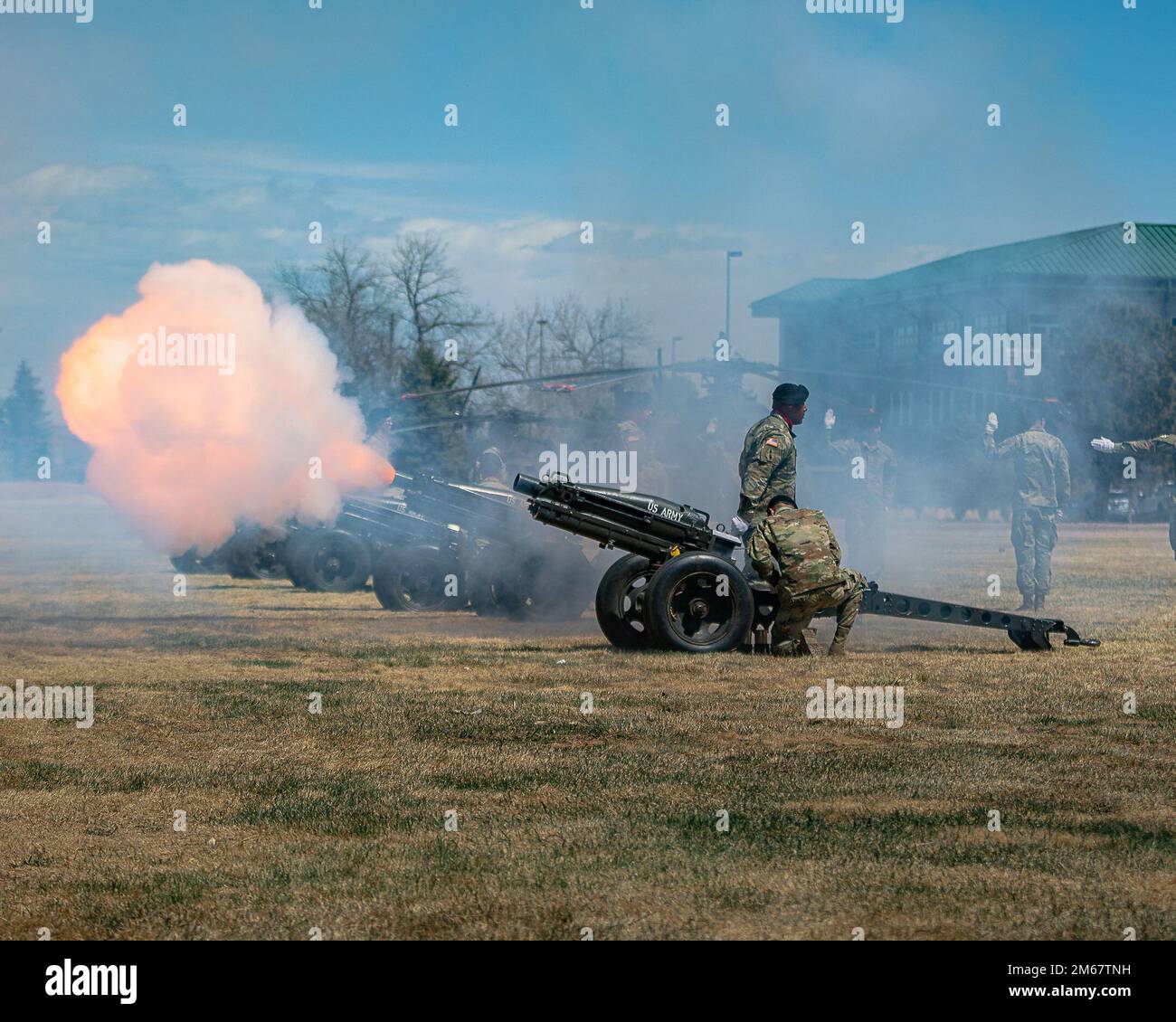 Soldiers assigned 2nd Battalion, 77th Field Artillery Regiment, 2nd ...