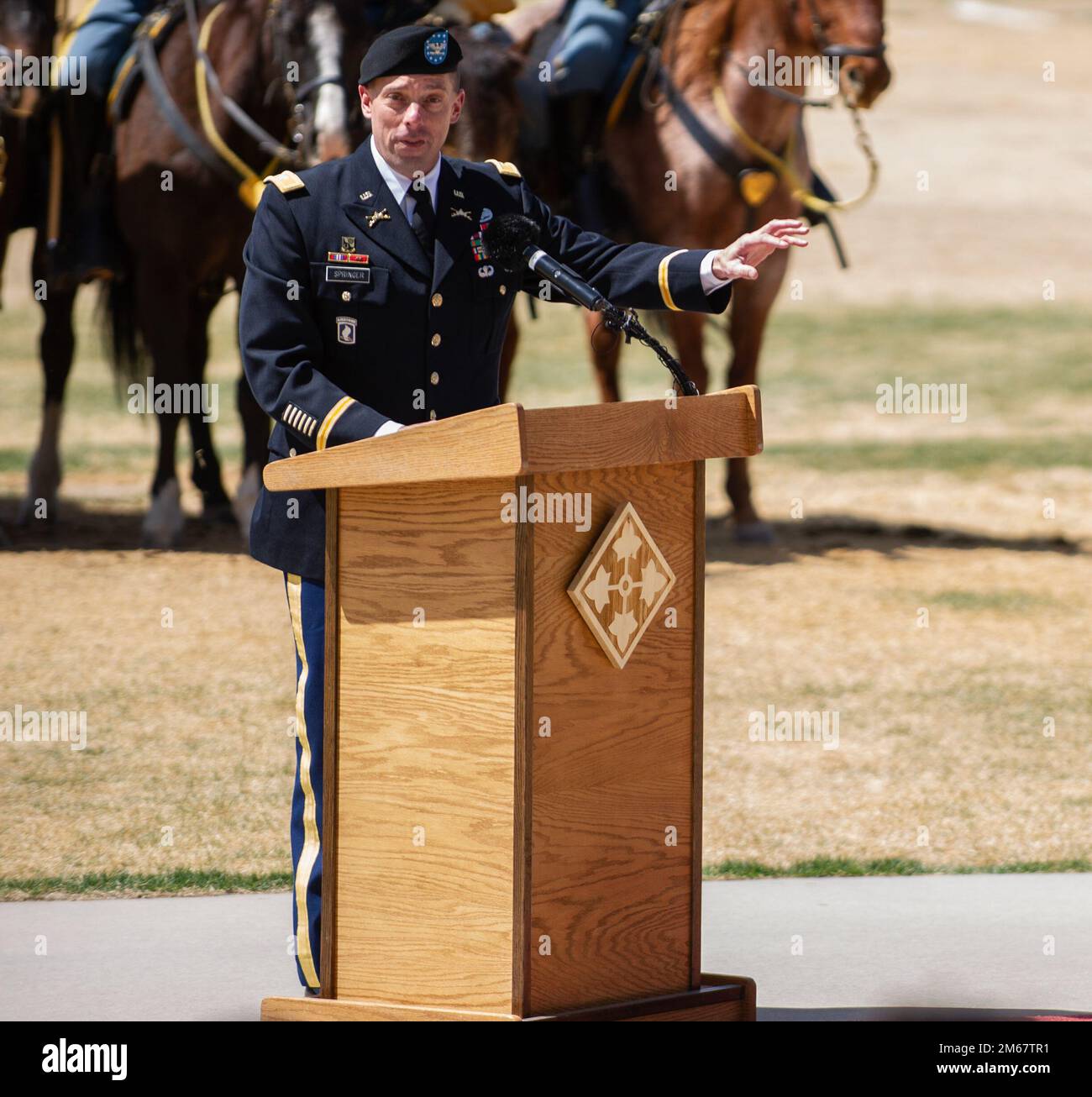 Col. Nate Springer, commander, U.S. Army Garrison Fort Carson, during ...
