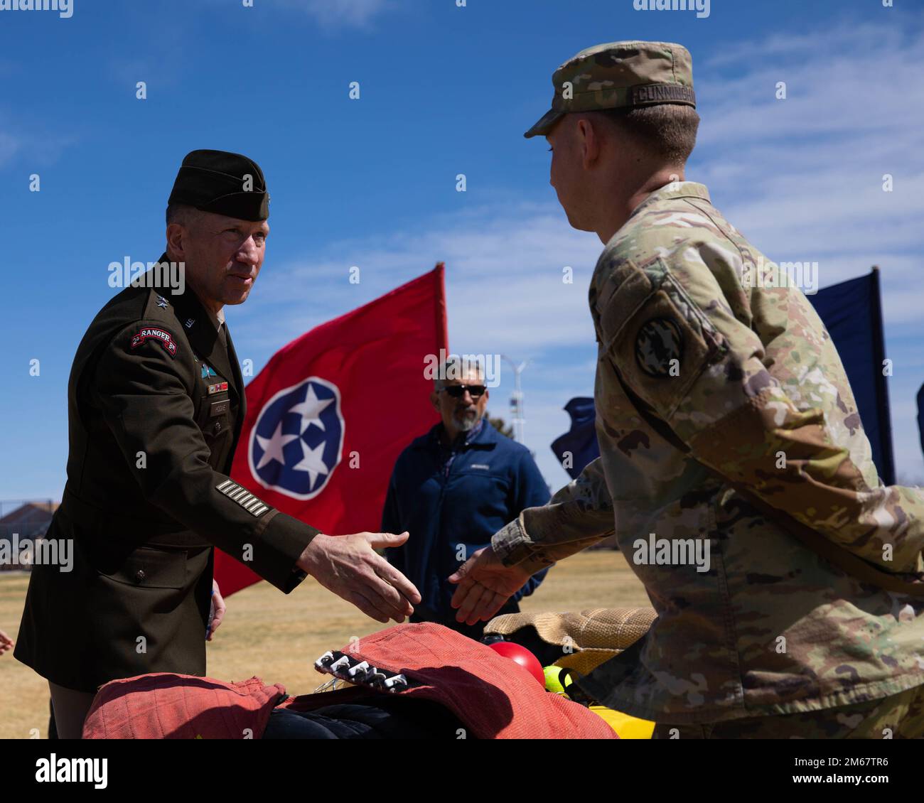 Maj. Gen. David Hodne, commanding general of the 4th Infantry Division ...