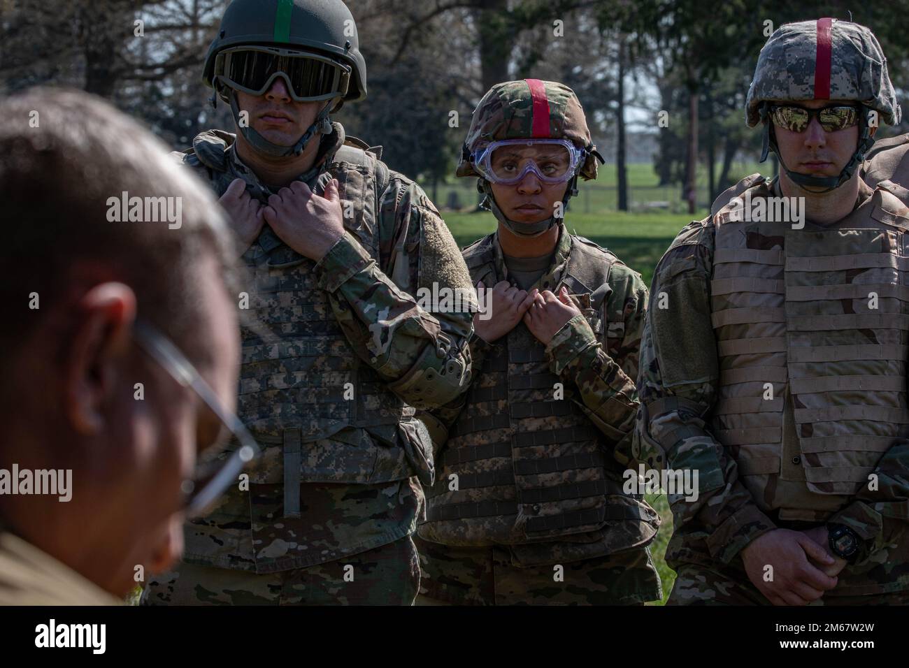 U.S. Army Soldiers with a combat lifesaver course run by the Medical ...