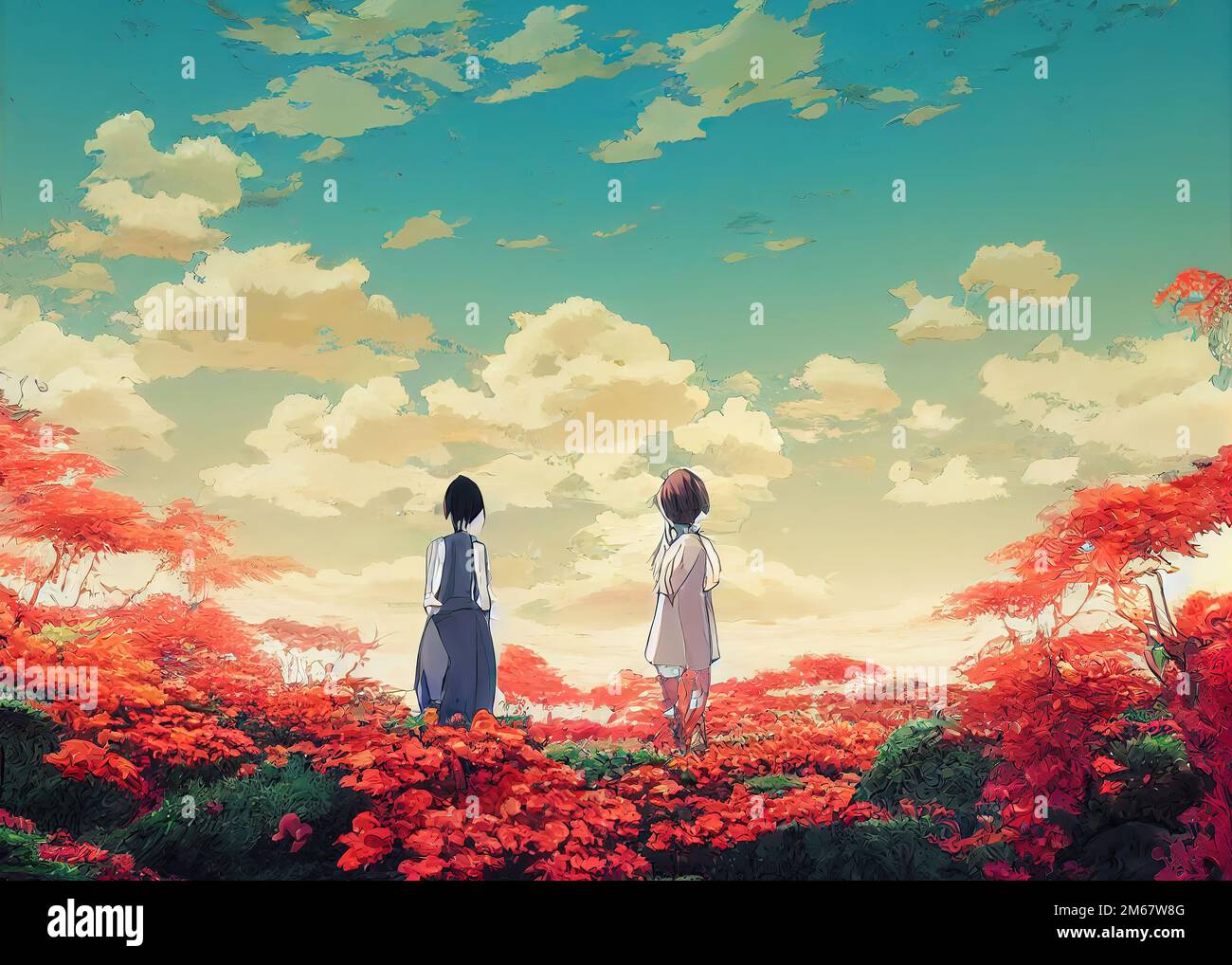 Anime inspired landscape hi-res stock photography and images - Alamy