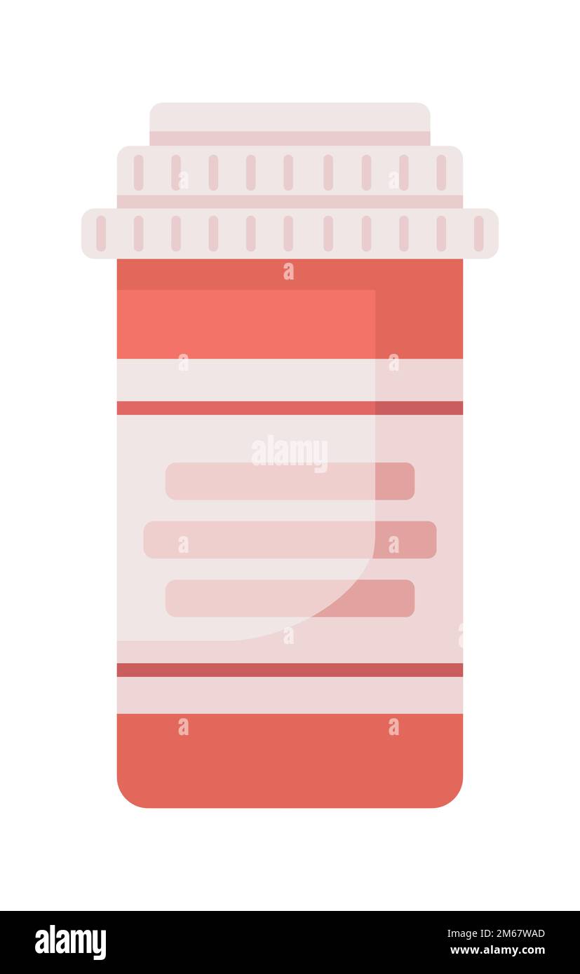 Red capsules jar Stock Vector Images - Alamy