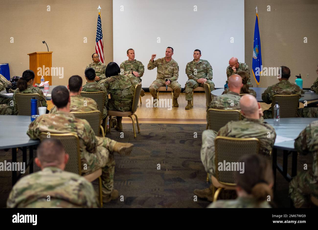 U.S. Air Force Airmen attend a three-day flight leadership course at ...