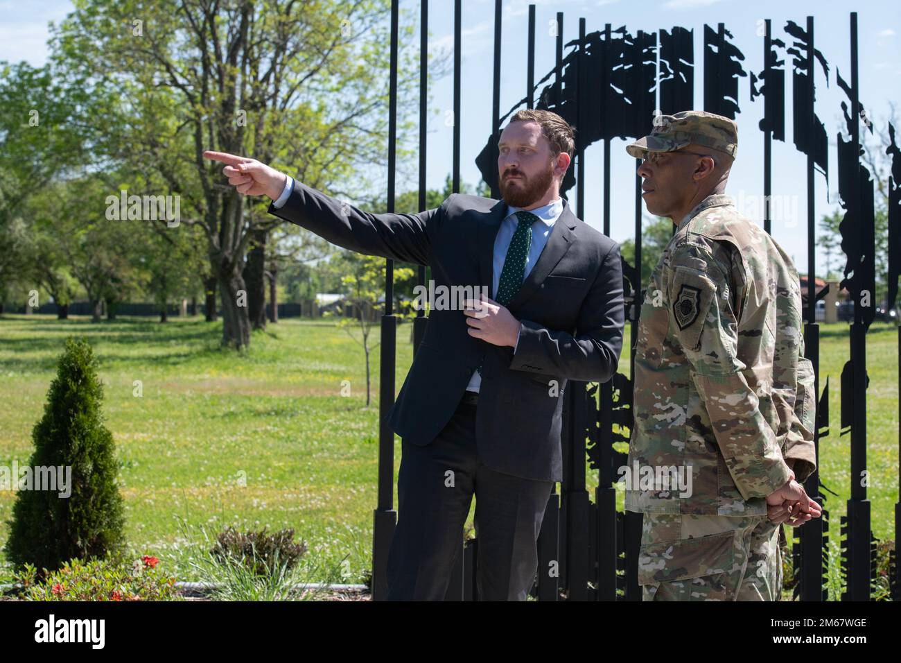 Air Force Chief of Staff Gen. CQ Brown, Jr., and Ian Mangum, 42nd Force ...