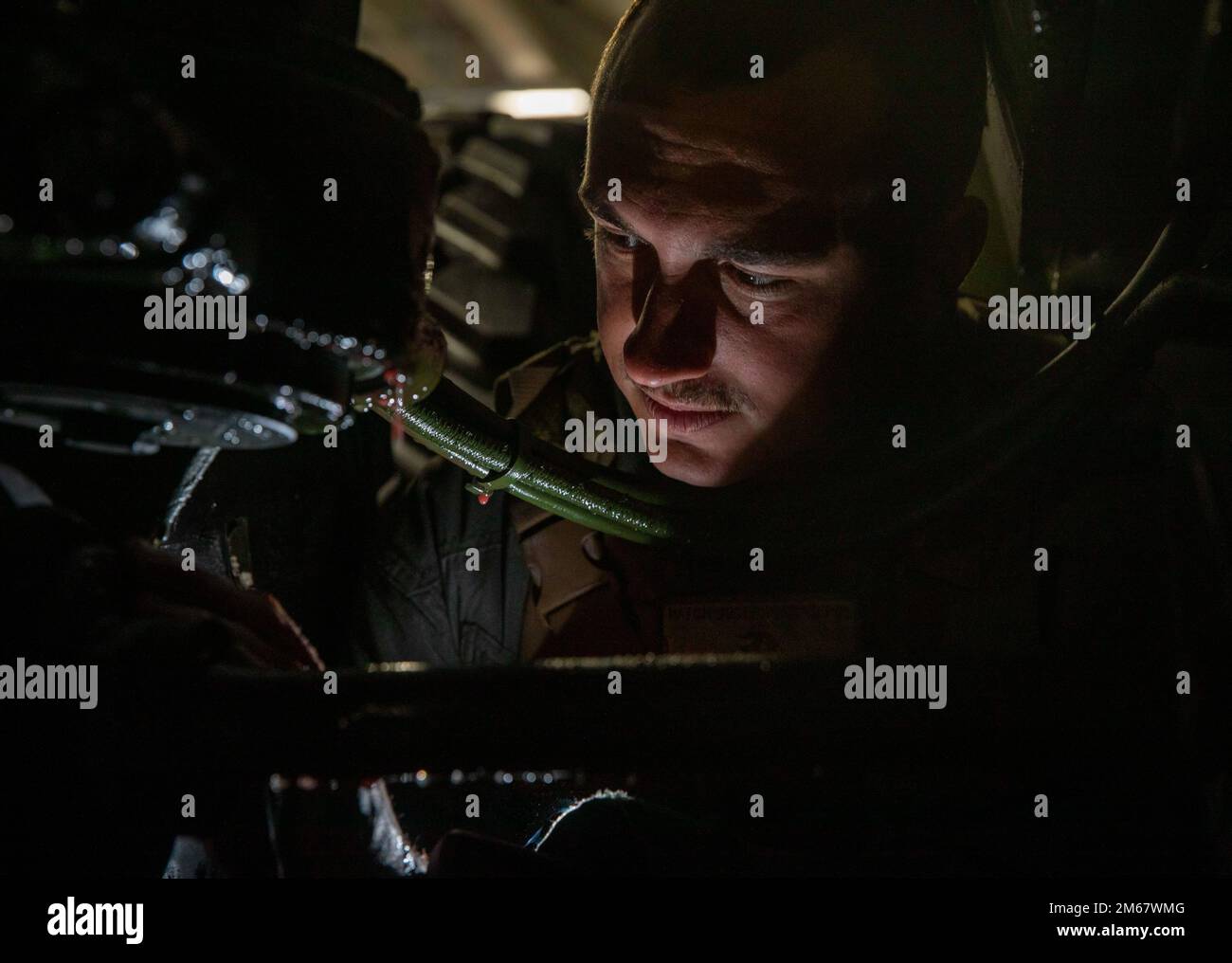 220415-N-XK047-1054 PACIFIC OCEAN (April 15, 2022) – Sgt. Joseph Hatch ...