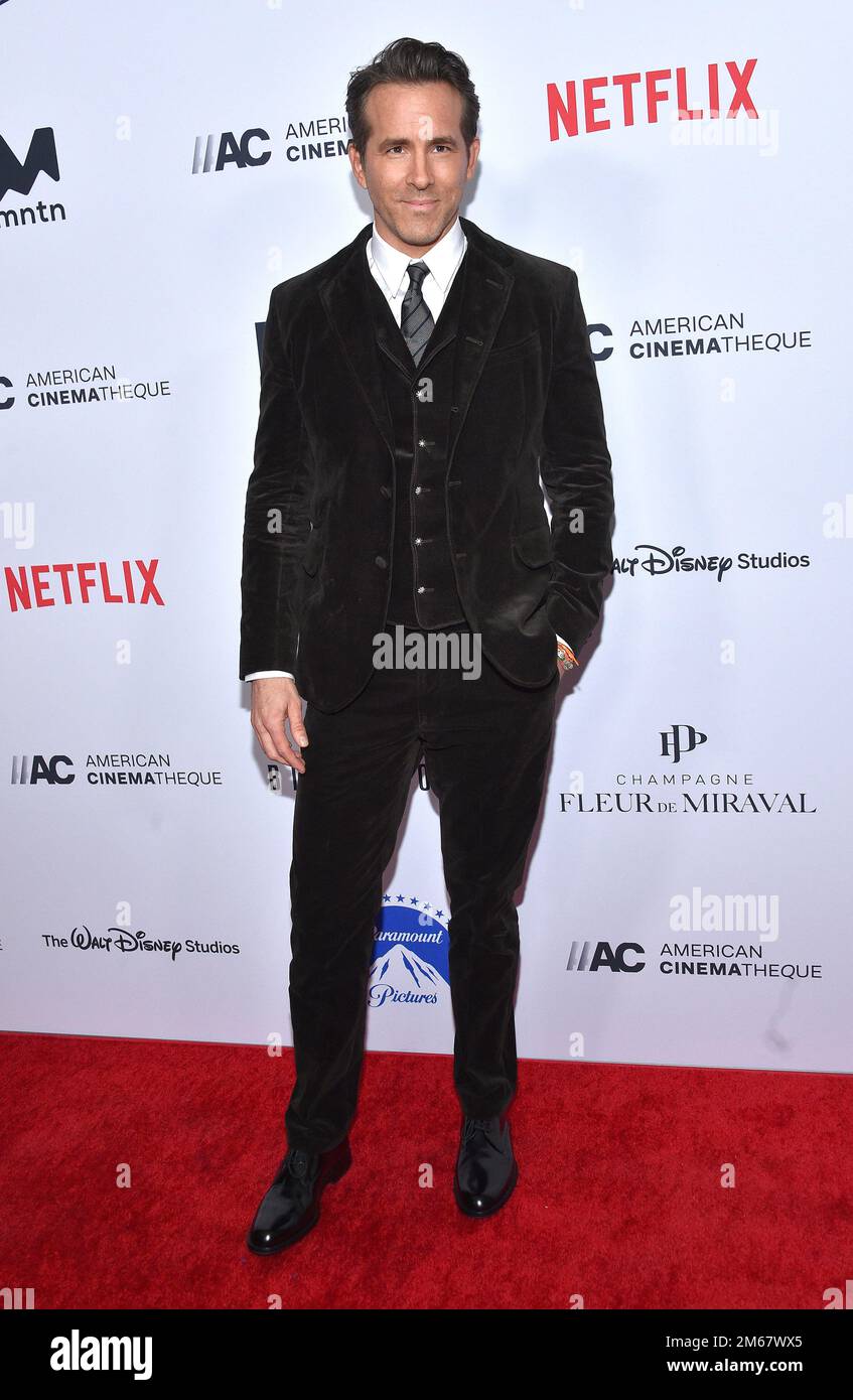 Canadian-American actor Ryan Reynolds arriving to the American ...