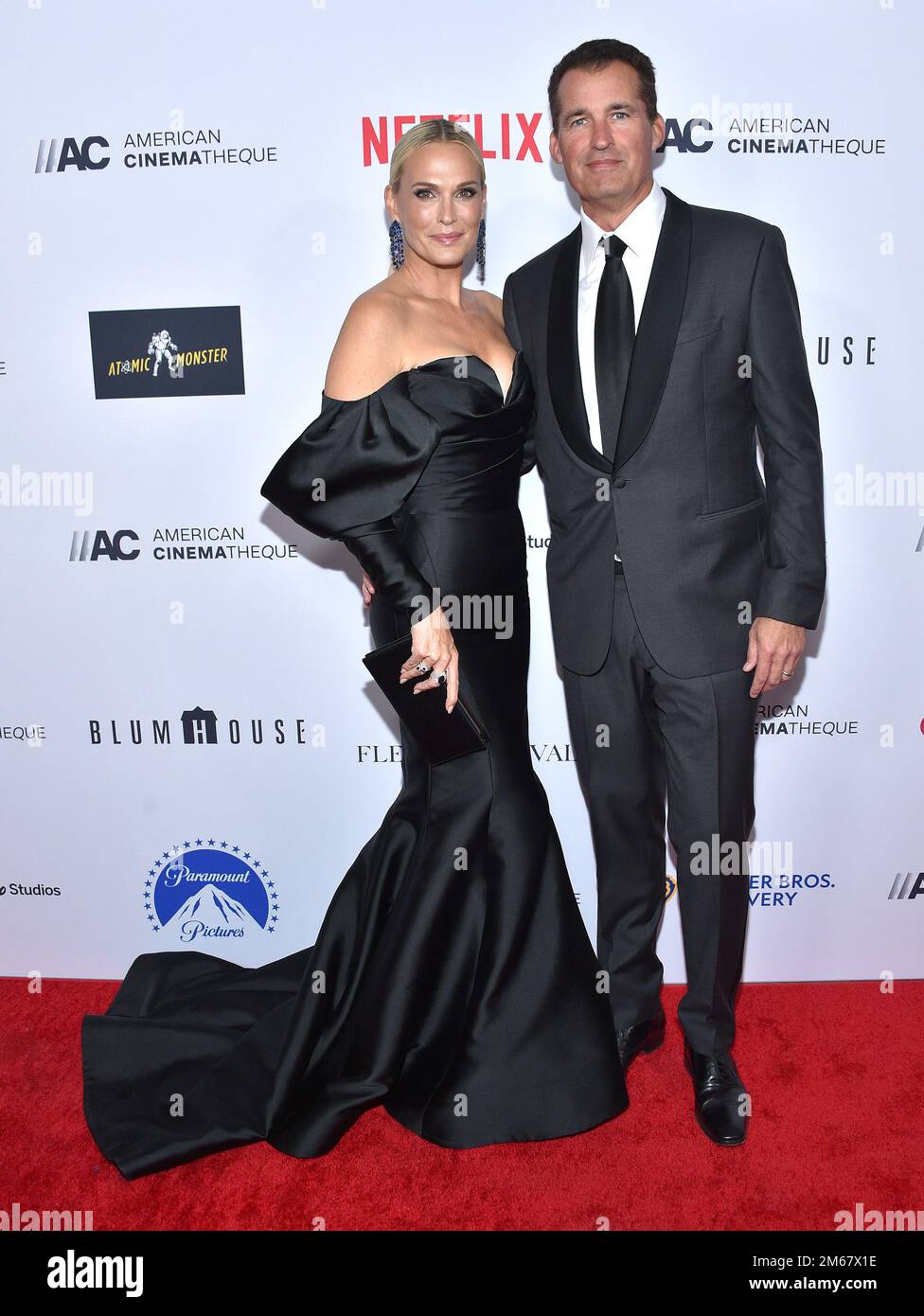 Molly Sims and Scott Stuber arriving to the American Cinematheque ...
