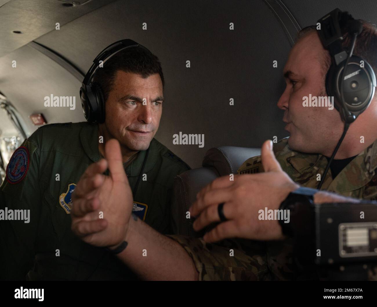 U.S. Air Force Lt. Gen. Michael A. Loh, left, director, Air National ...