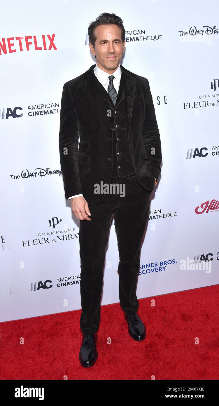 Canadian-American actor Ryan Reynolds arriving to the American ...