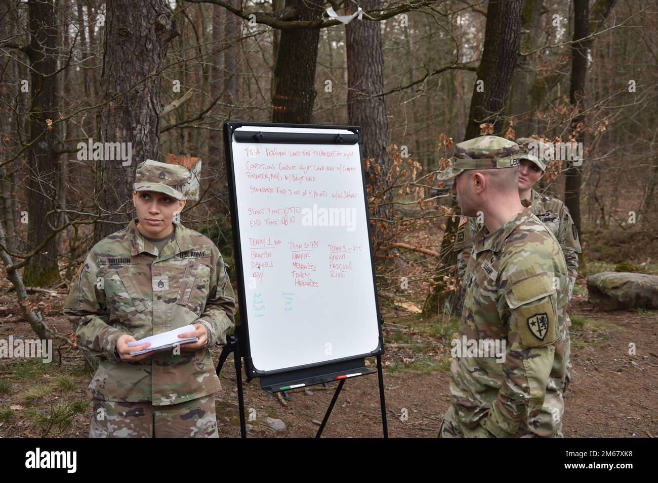Staff Sgt. Desiree Bruton (left), from Mascoutah, Illinois, served as ...