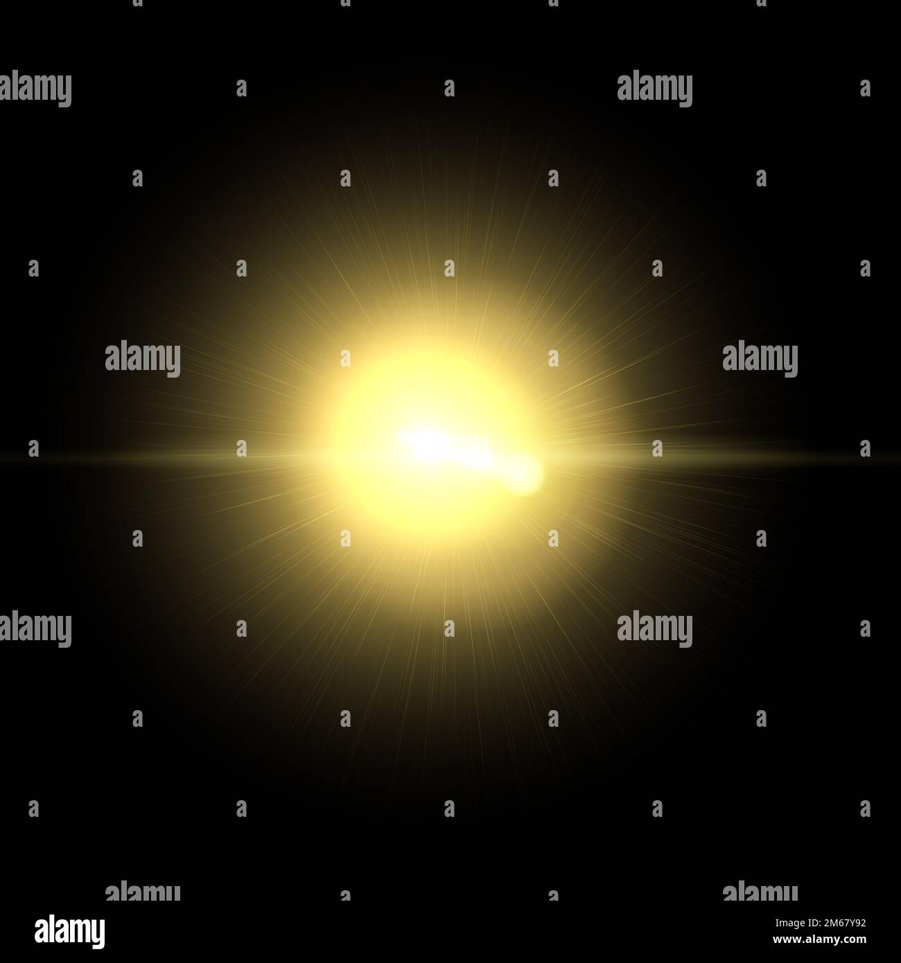 Optical lens flare texture on black background Stock Photo - Alamy