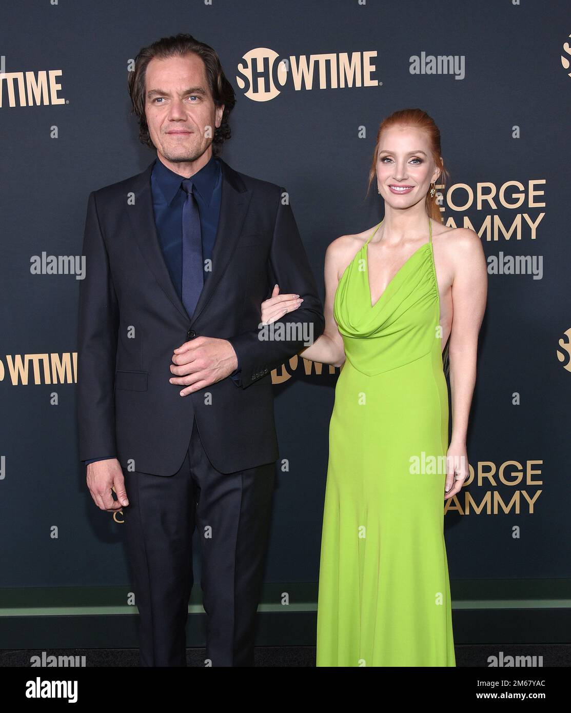 Michael Shannon and Jessica Chastain arriving to the ‘George & Tammy ...