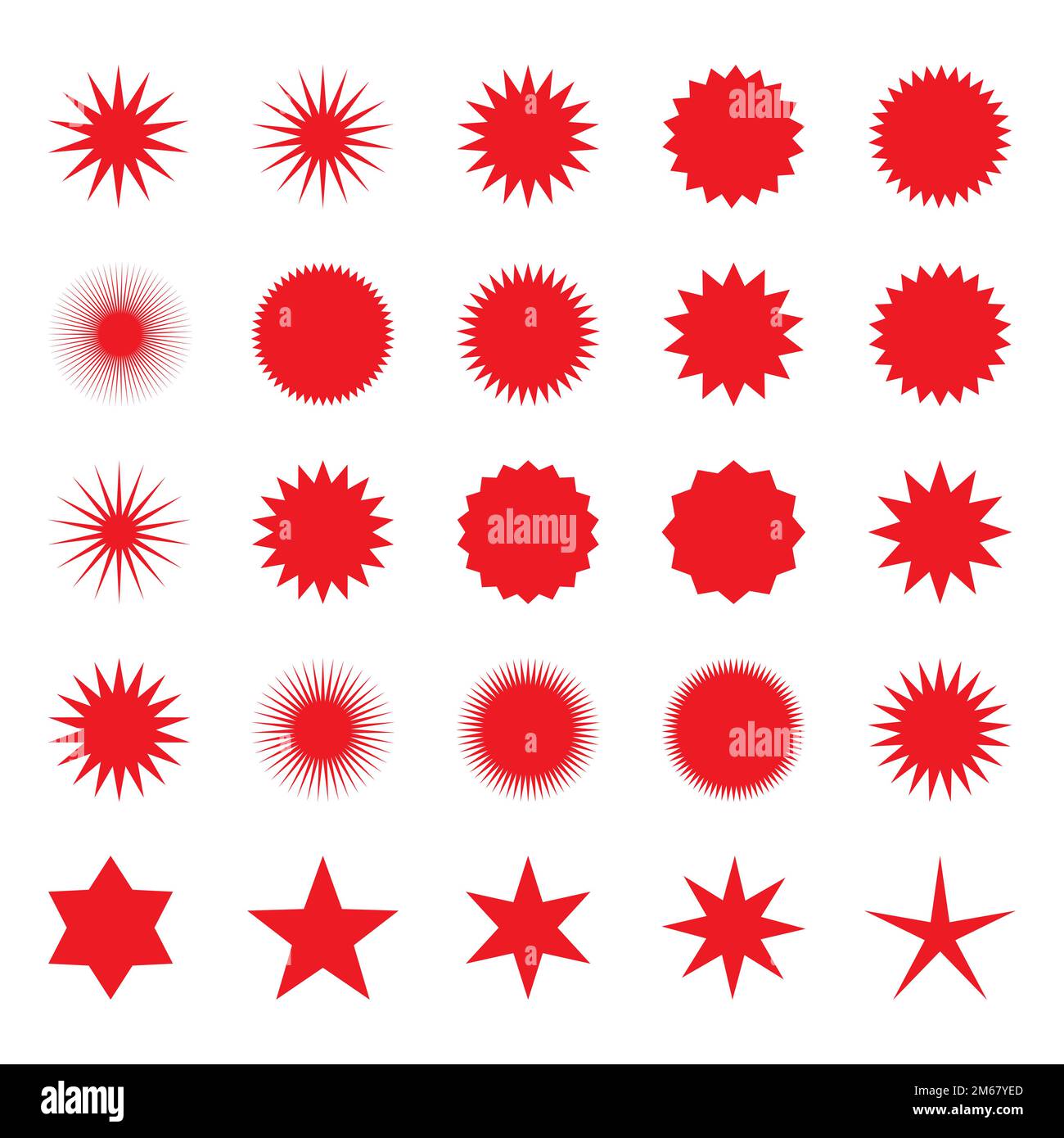 Star shaped sun Stock Vector Images - Alamy