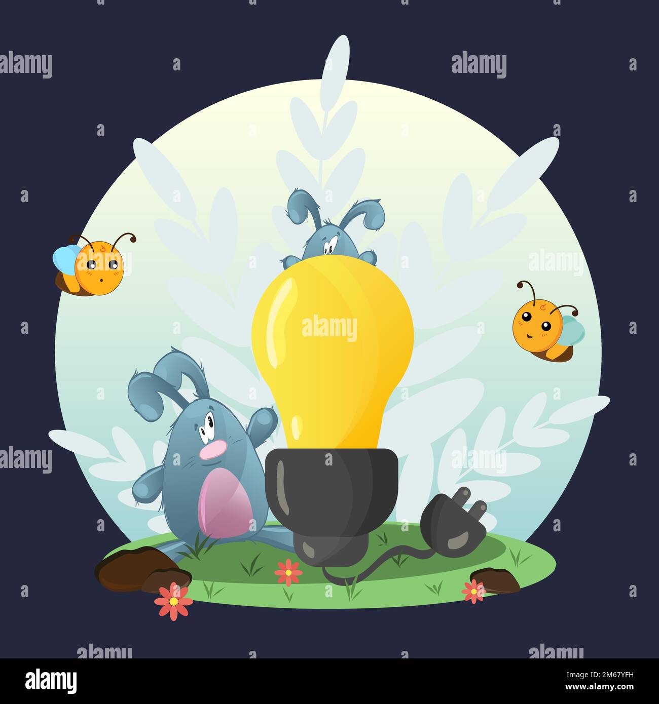 Wildlife electricity Stock Vector Images - Alamy