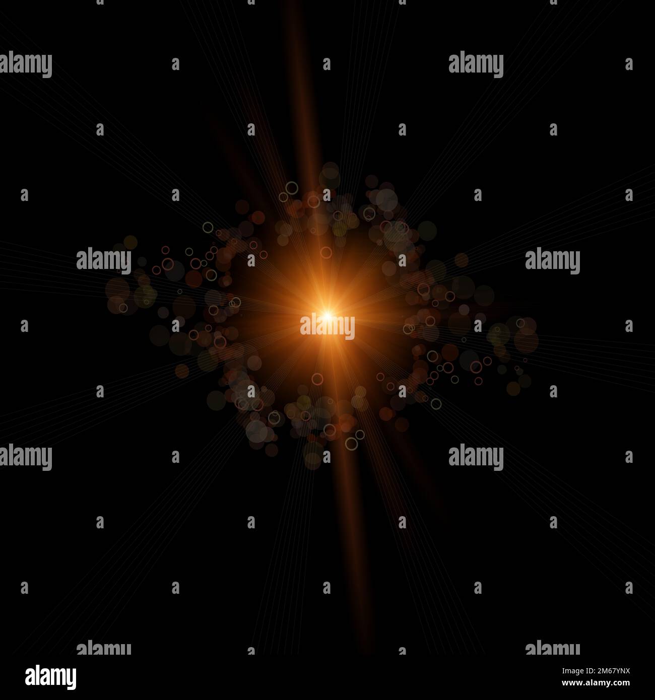 Optical lens flare texture on black background Stock Photo - Alamy
