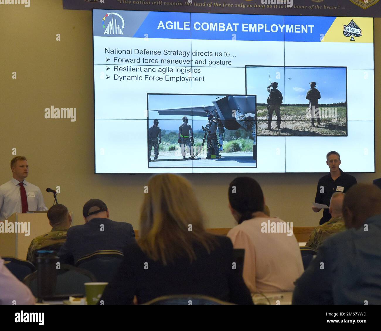 A team made up of National Guard members speaks to Michigan National ...