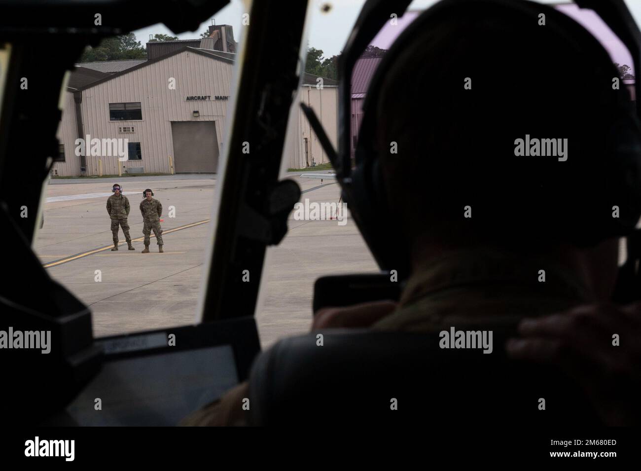 A U.S. Air Force air crew with the 4th Special Operations Squadron ...