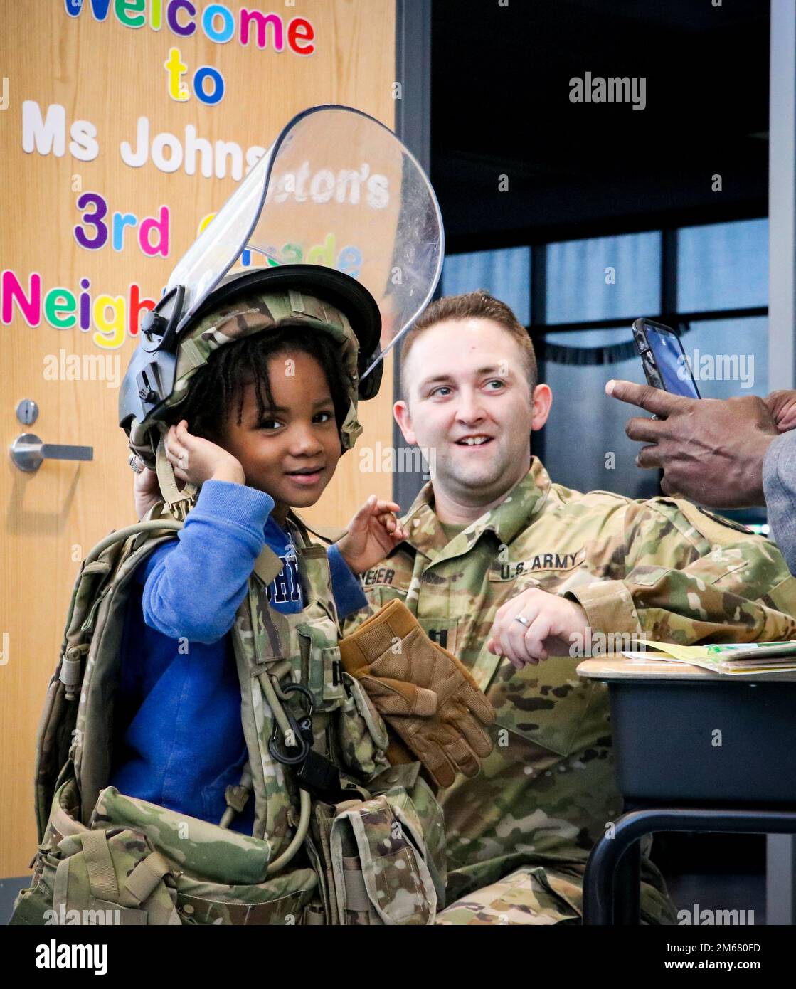 Capt. Nathan Hoeger, commander of the 186th Military Police Company ...