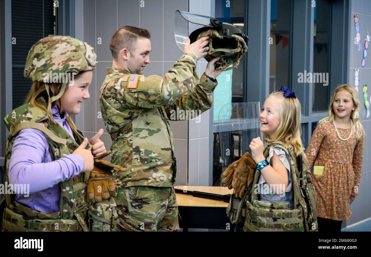 Capt. Nathan Hoeger, commander of the 186th Military Police Company ...