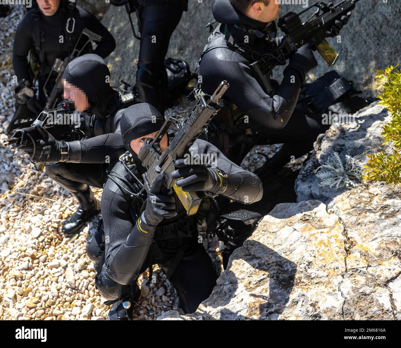 Members of the Croatian Zapovjedništvo Specialjalnih Snaga (ZSS ...