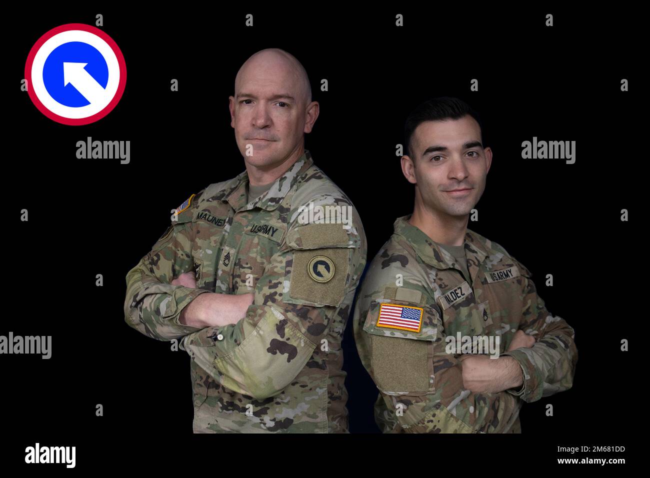 Sgt 1st Class Mauney, senior career counselor and SSG Valdez, 1 TSC STB ...