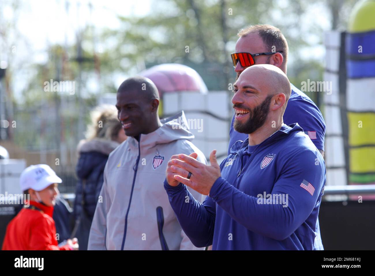 U.S. Air Force Staff Sgt. Matt Cable and U.S. Marine Corps Cpl. Kionte ...
