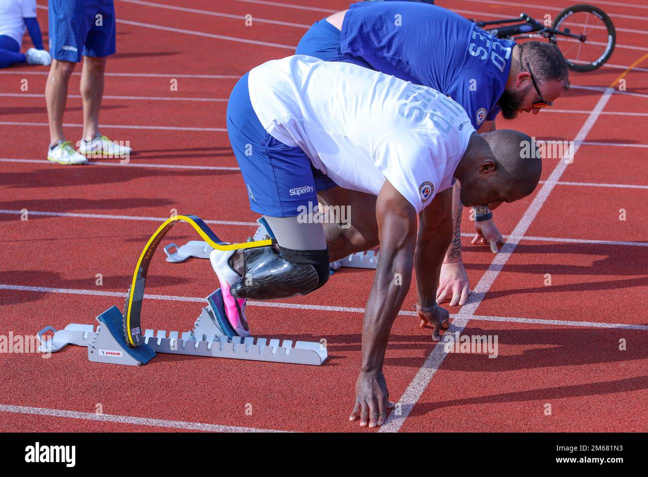 U.S. Marine Corps Corporal Kionte Storey and U.S. Army Staff Sgt. Ross ...