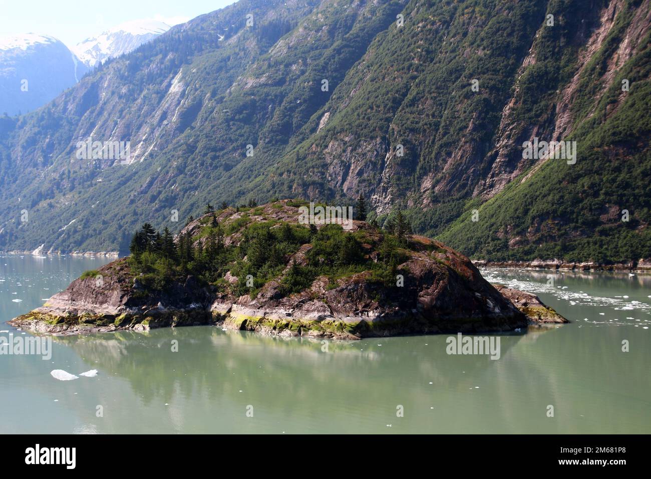 Alaska, Small Island in the Stephens Passage Stock Photo - Alamy