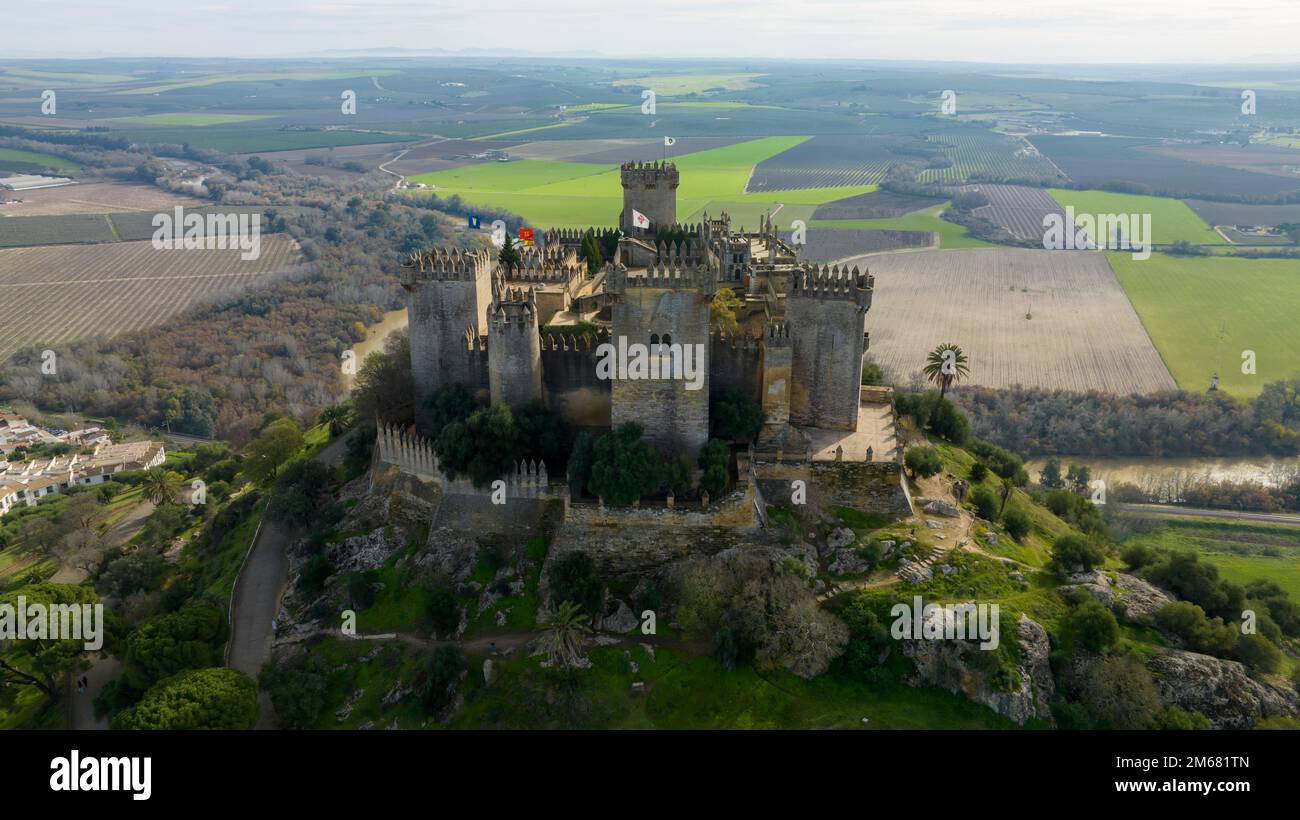 castle of Floresta in the municipality of Almodovar river, Spain Stock ...