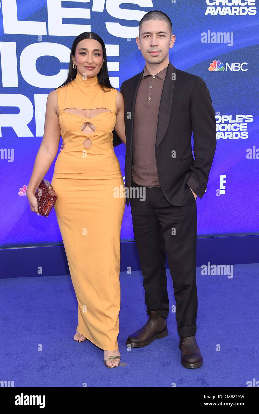 Noel Miller and Aleena Miller arriving to the People’s Choice Awards ...