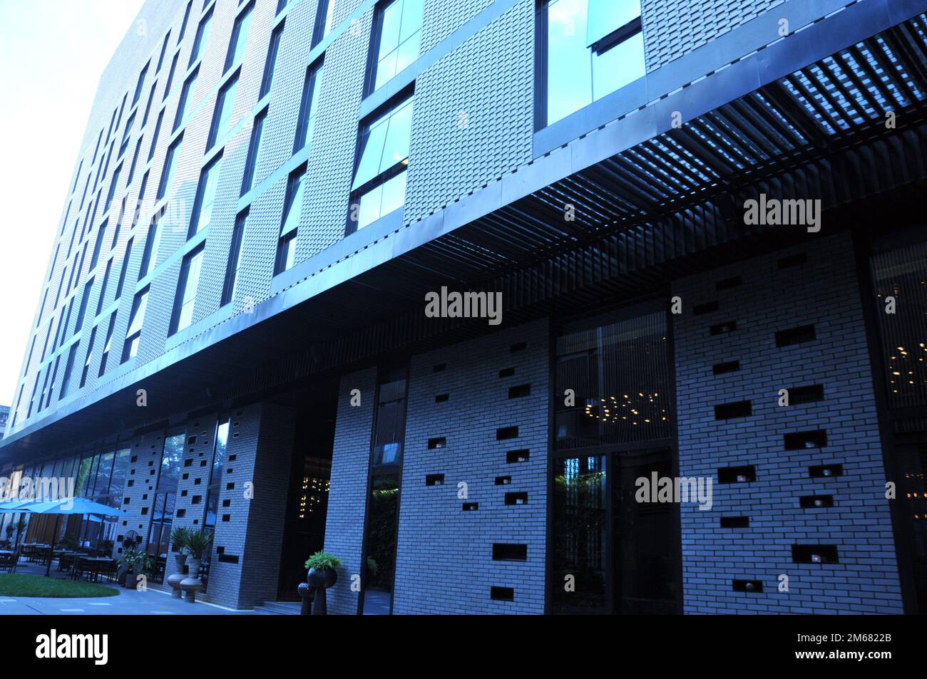 modern architecture with sun reflections Stock Photo - Alamy