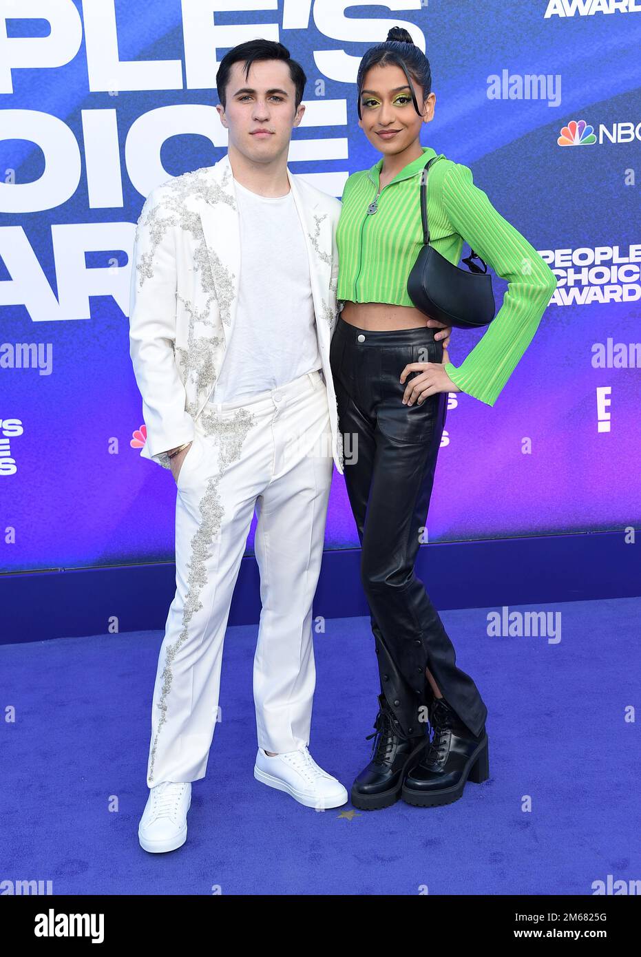 Chris Olsen and Sri Ramesh arriving to the People’s Choice Awards 2022 ...