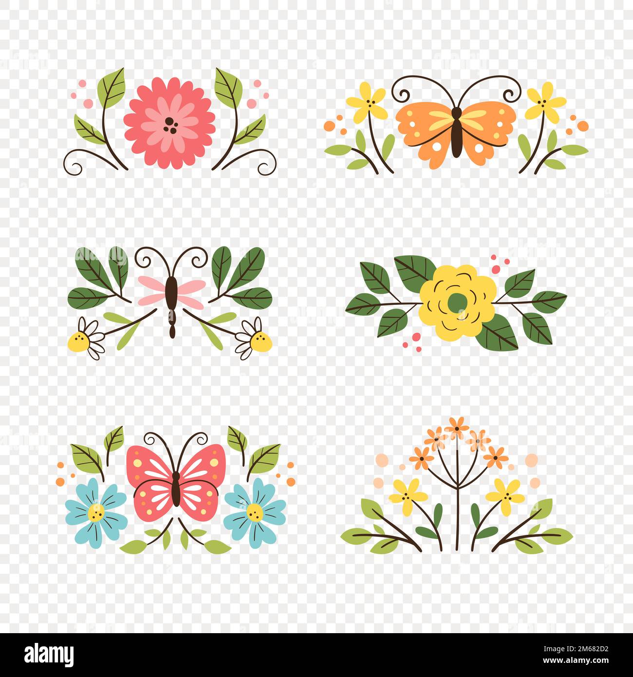 Flower Dividers Clipart