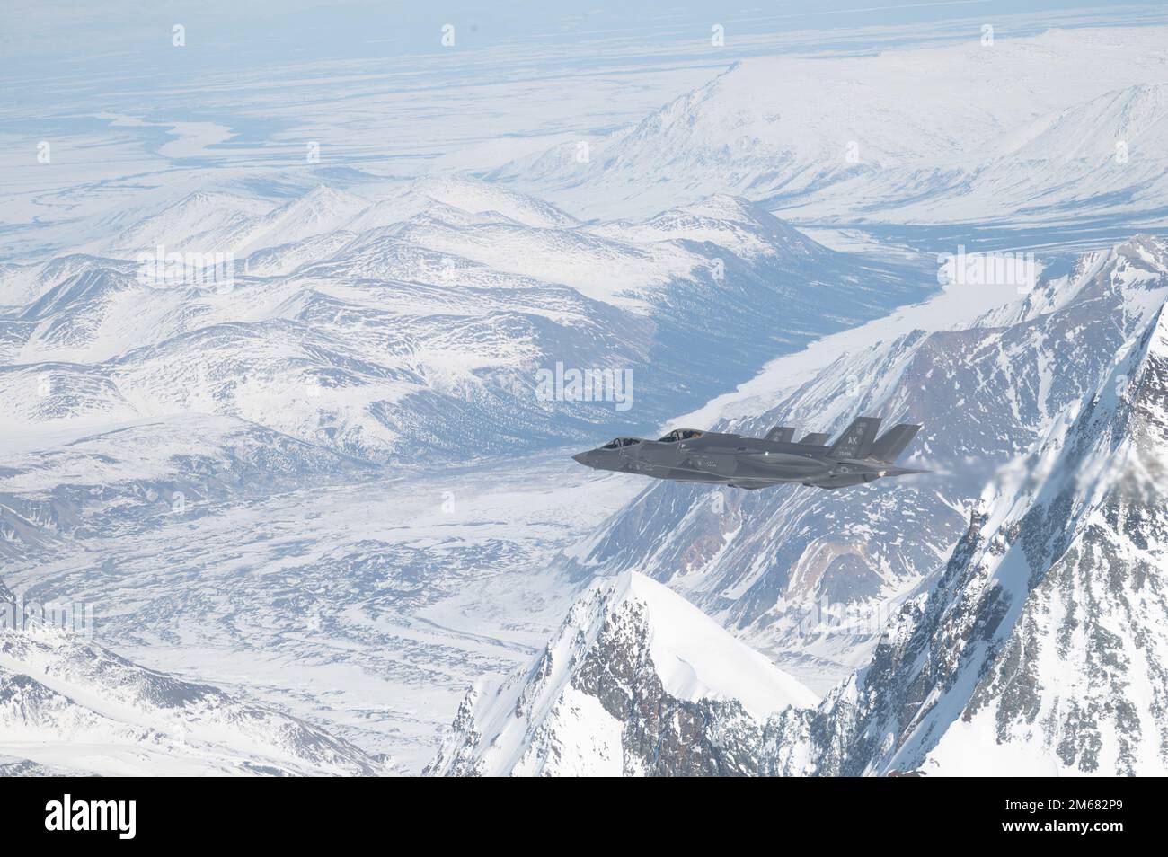 Two U.S. Air Force F-35A Lighting IIs assigned to the 354th Fighter ...