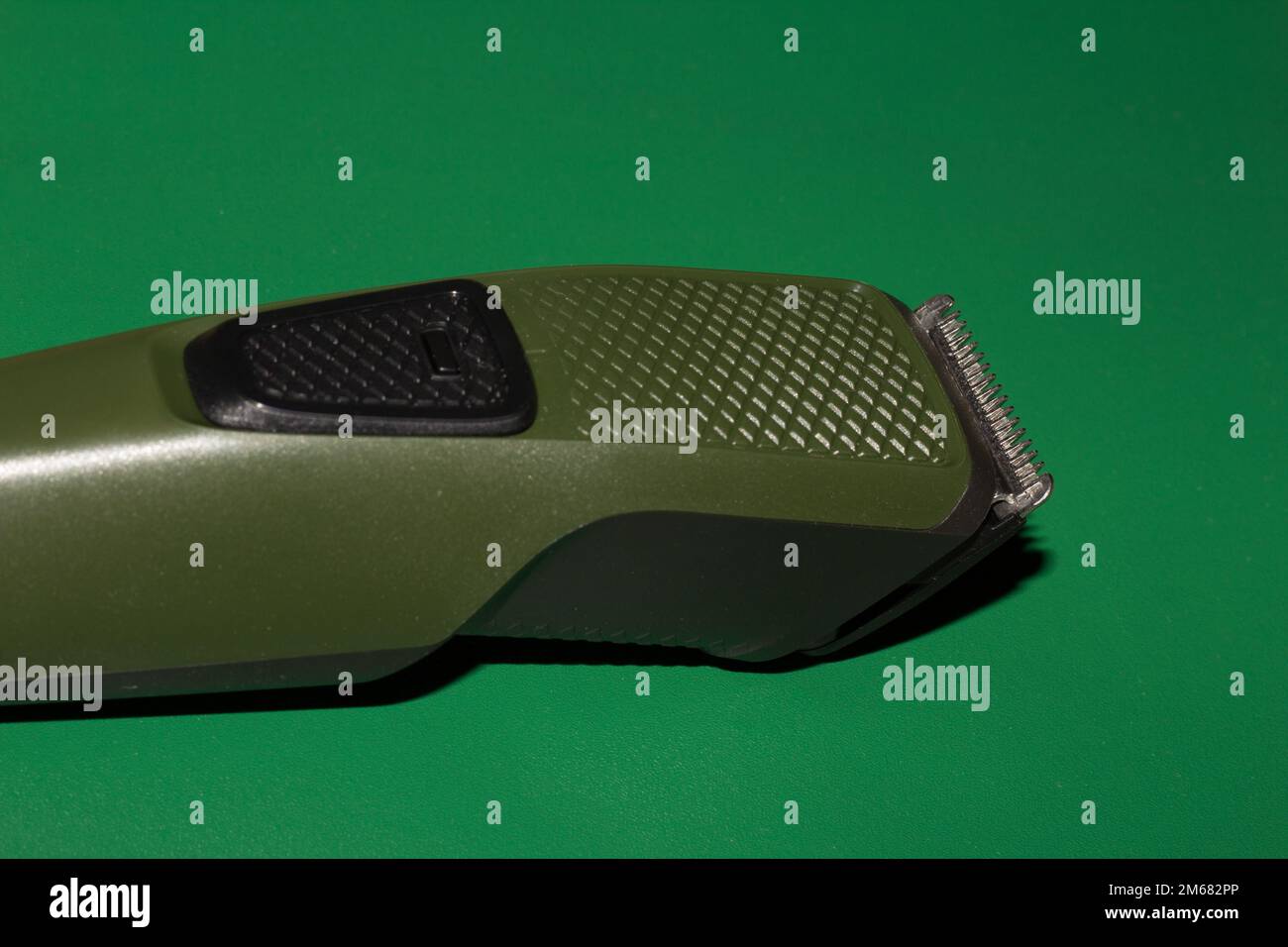 Hair trimmer isolated on the Yellow background Stock Photo - Alamy