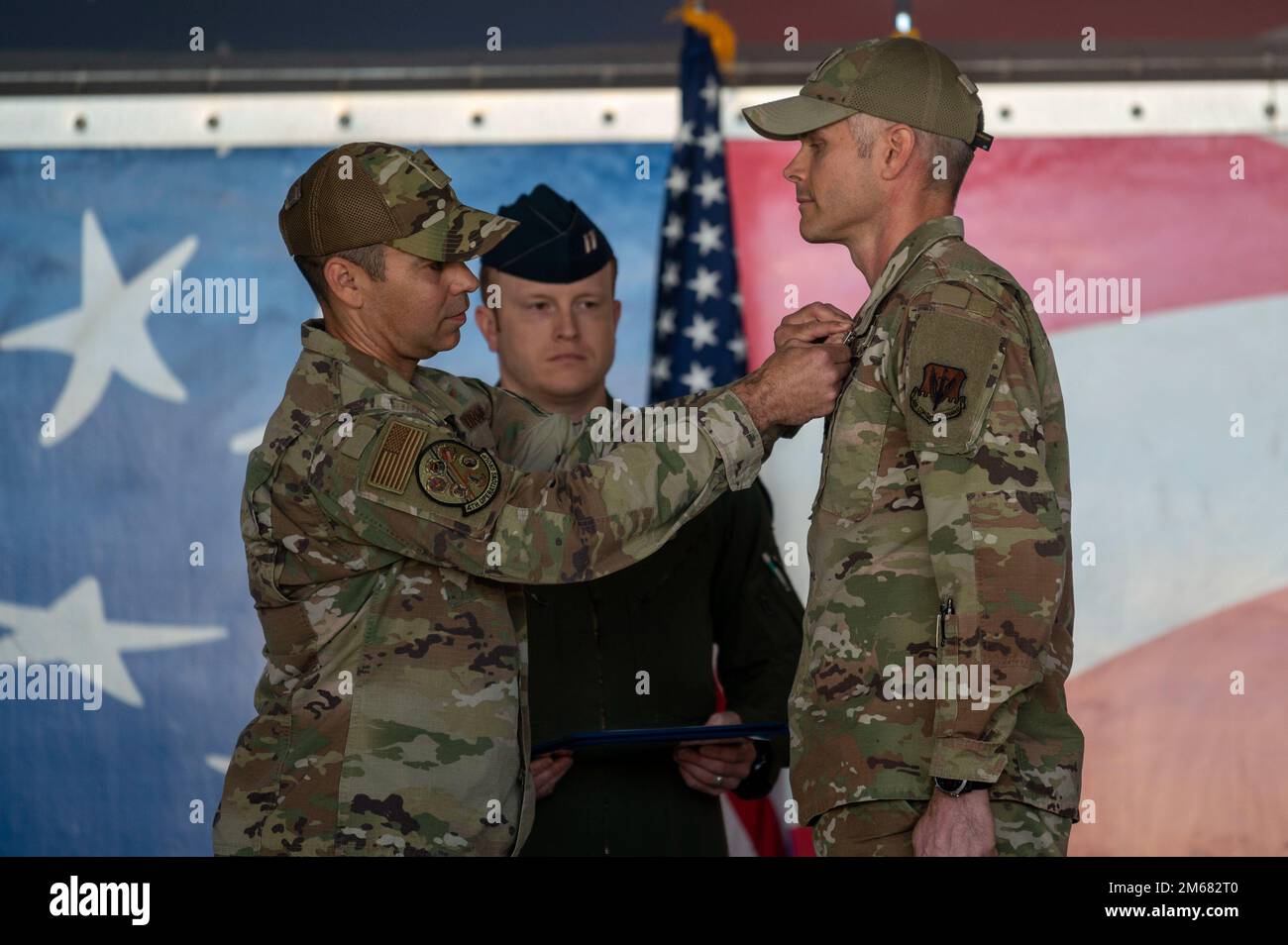 Lt. Col. Jonathan Barber, outgoing 4th Operational Support Squadron ...