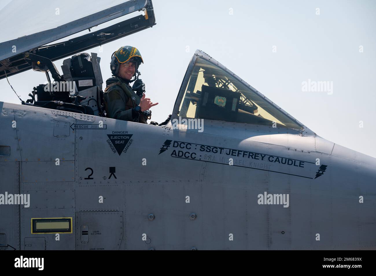 Capt. Christopher “Craft” Ortiz, 25th Fighter Squadron pilot, poses for ...
