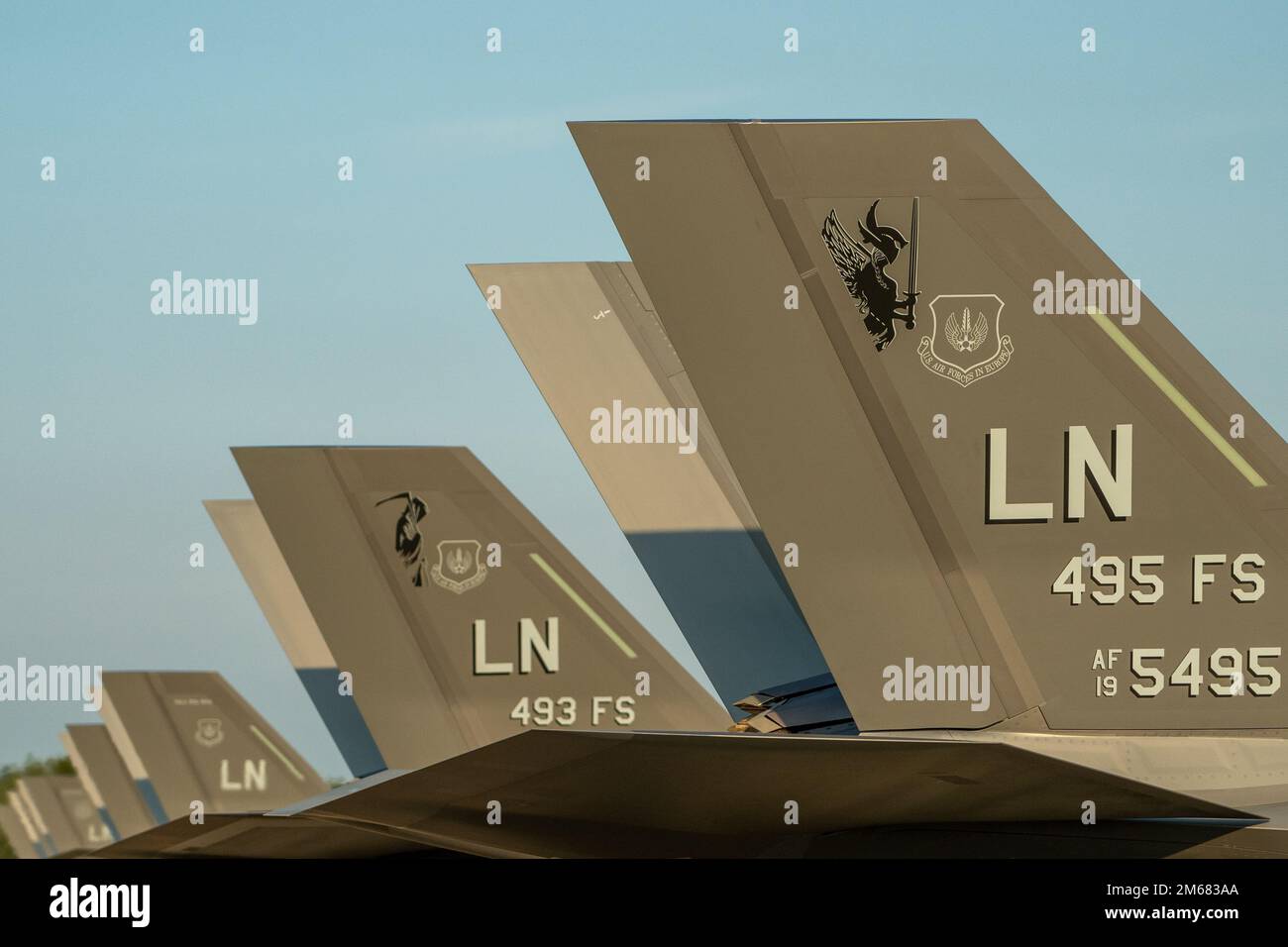 U.S. Air Force F-35A Lightning II’s assigned to the 493rd and 495th ...