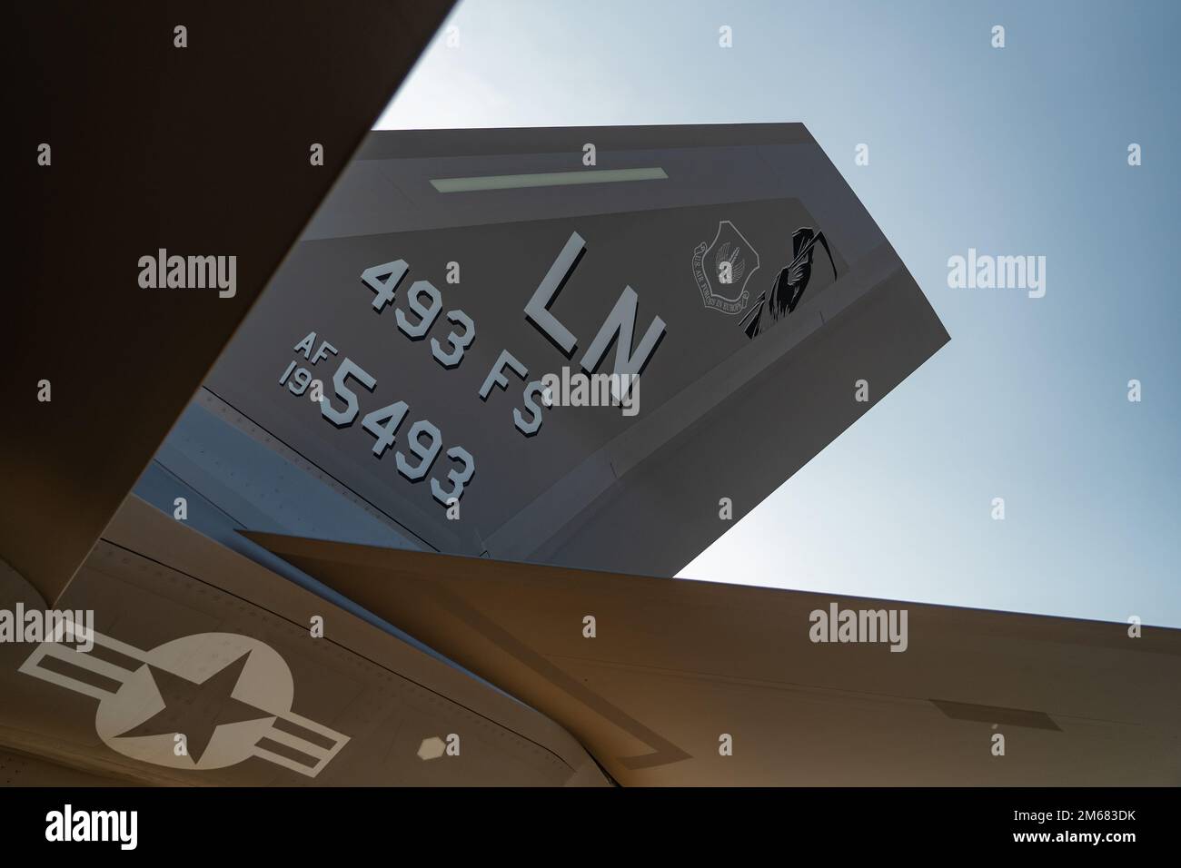 A U.S. Air Force F-35A Lightning II assigned to the 493rd Fighter ...