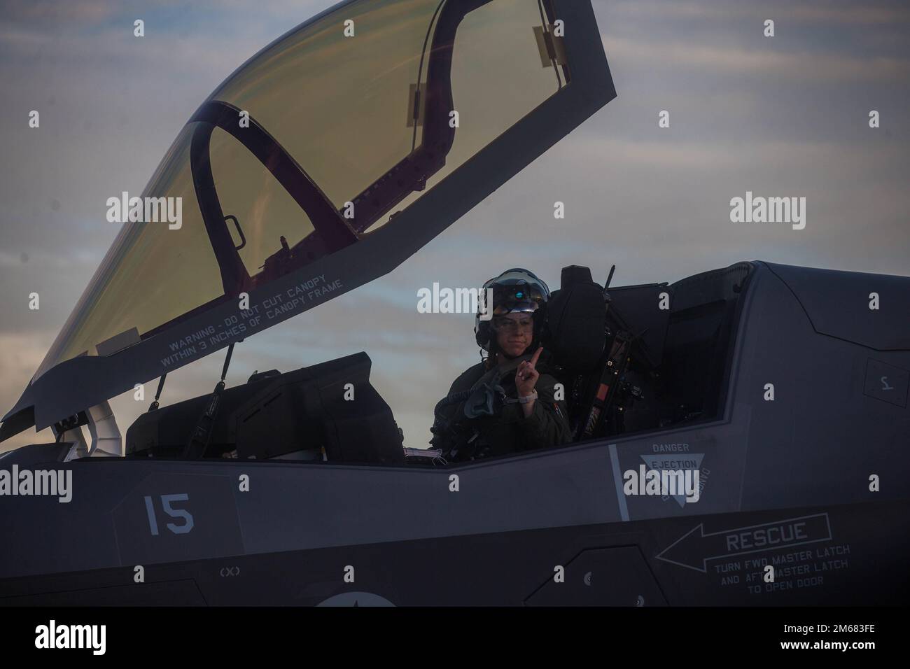 U.S. Marine Corps Capt. Anneliese Satz, the first female F-35B ...
