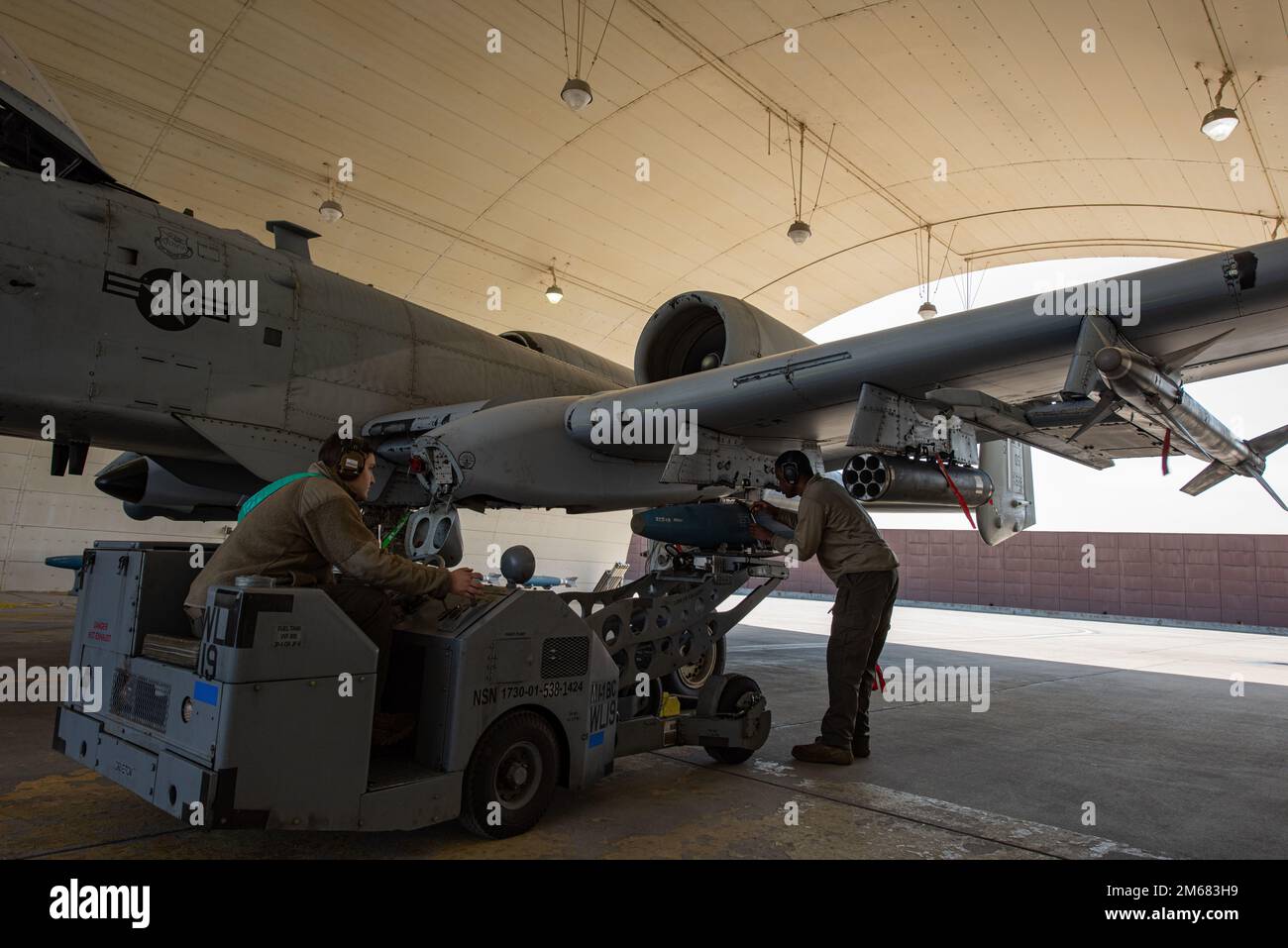 Senior Airman Dominick Leitch, 25th Aircraft Maintenance Unit weapons ...