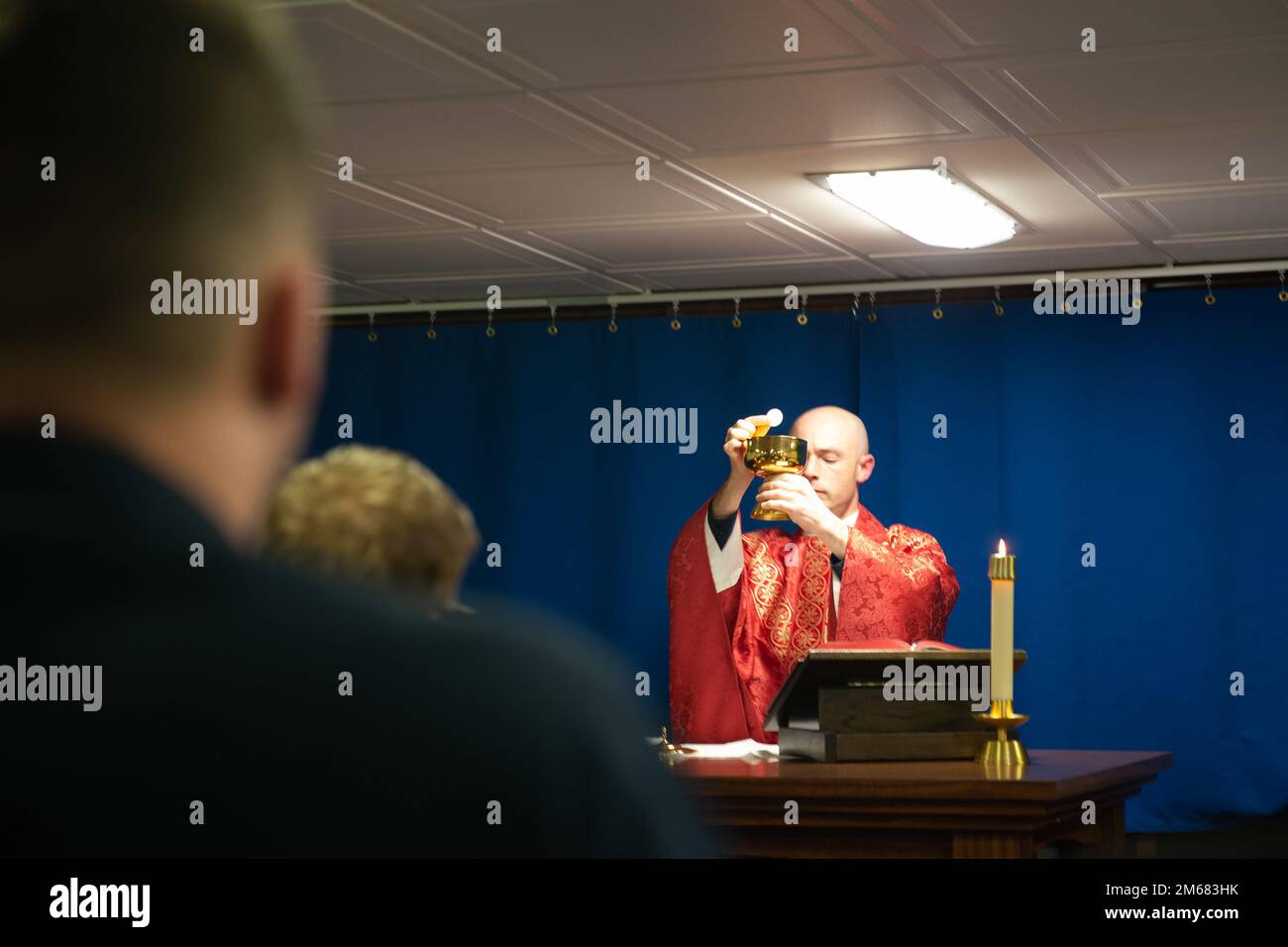 Lt. Benjamin Pitre, USS Gerald R. Ford’s (CVN 78) Catholic chaplain ...