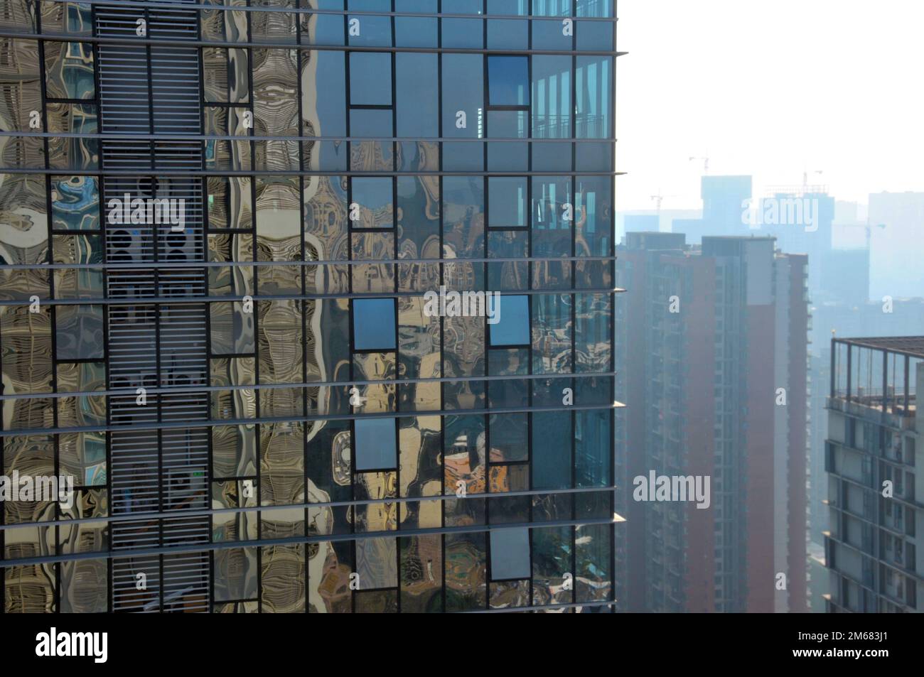 modern architecture with sun reflections Stock Photo - Alamy