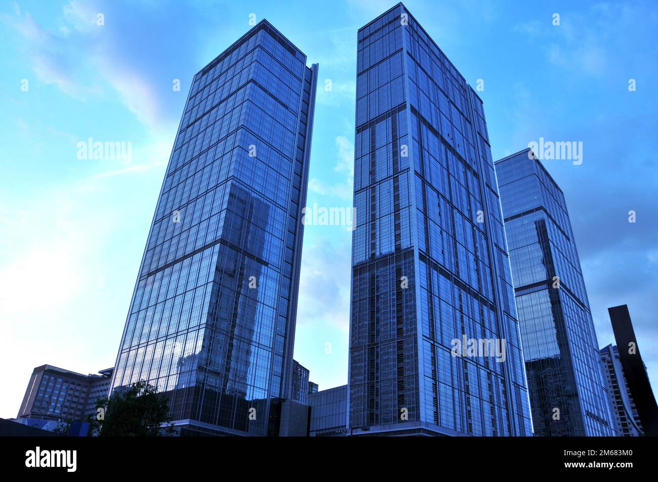 modern architecture with sun reflections Stock Photo - Alamy