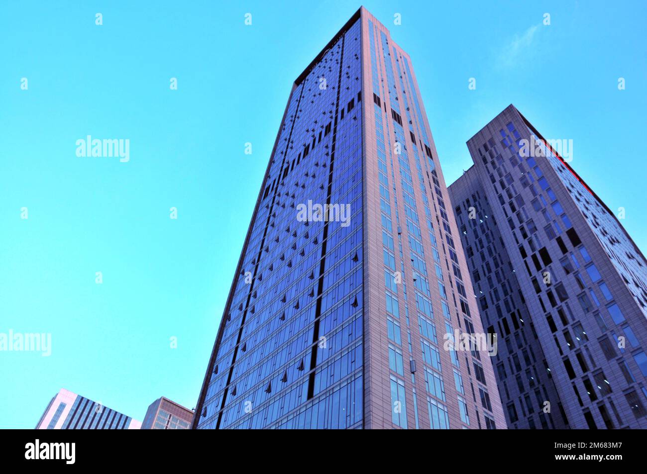 modern architecture with sun reflections Stock Photo - Alamy